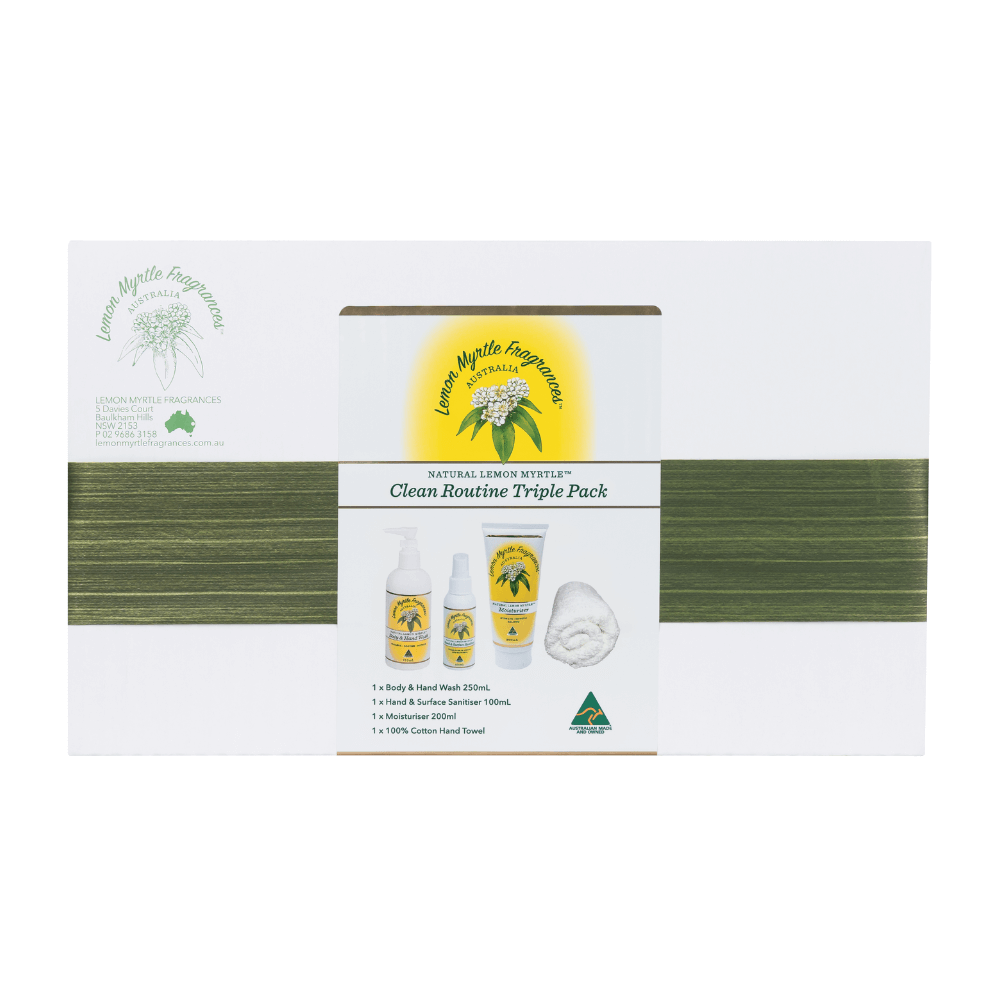 Clean Routine Triple Pack | Australian Made Gifts | Lemon Myrtle ...